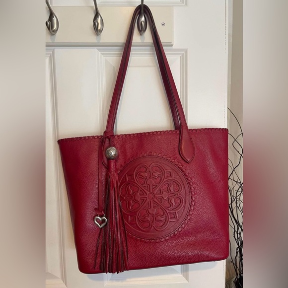 Brighton | Bags | Brighton Ferrara Collect Red Emilia Medallion Tote ...